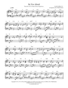 Be Not Afraid - Solo Piano Sheet Music PDF Download